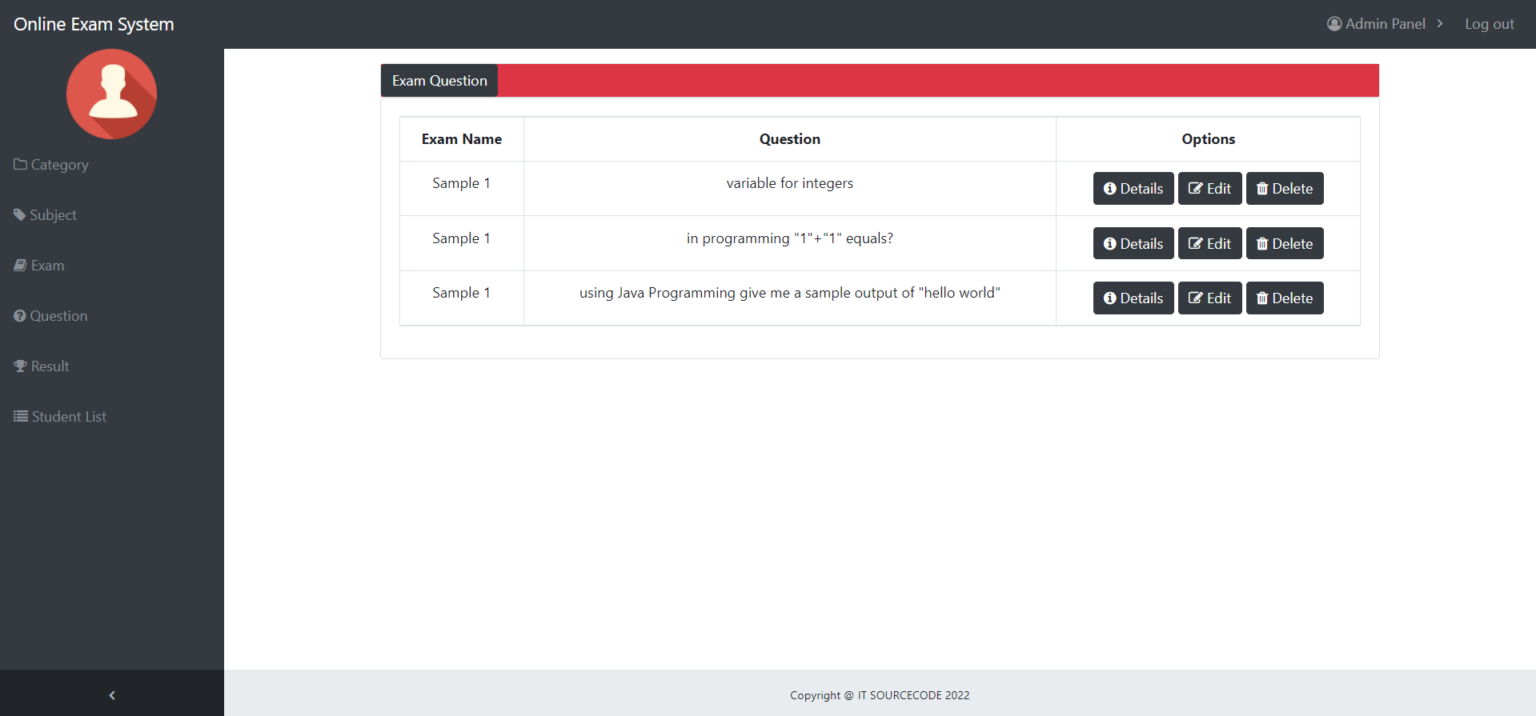 Online Examination System in ASP.net With Source Code