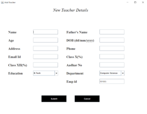 University Management System Project in Java With Source Code