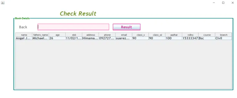 University Management System Project in Java With Source Code