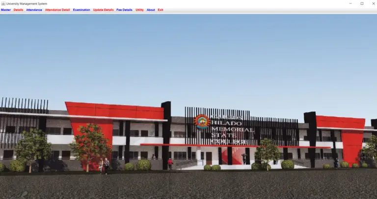 University Management System Project in Java With Source Code