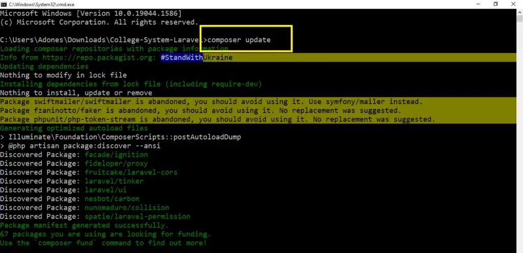 College Management System Project in Laravel with Source Code - 2022