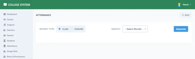 College Management System Project in Laravel with Source Code - 2022