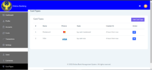 Online Banking Management System Project in Laravel with Source Code