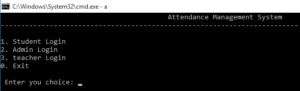 Student Attendance Management System Project in C++