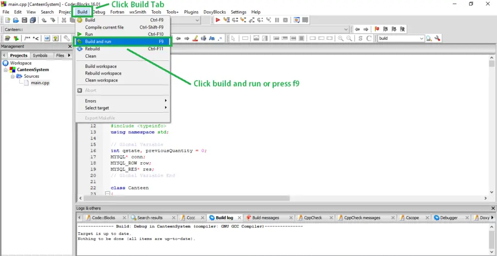 Canteen Management System Project in C++ and MySQL
