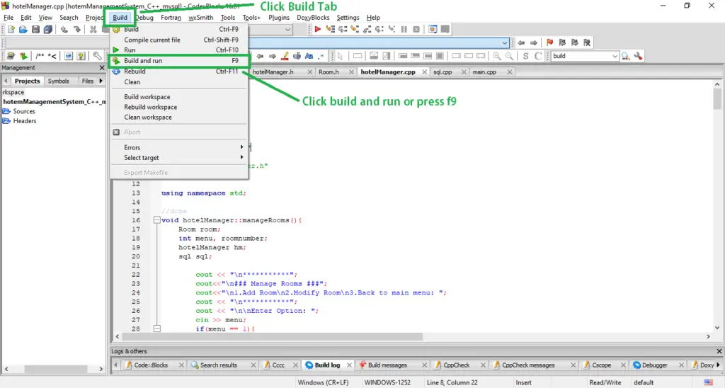 Hotel Management System Project in C++ and MySQL Database