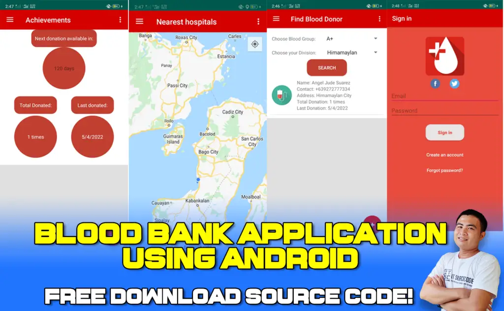 Blood Bank Android App Source Code Free Download 2022 - FREE