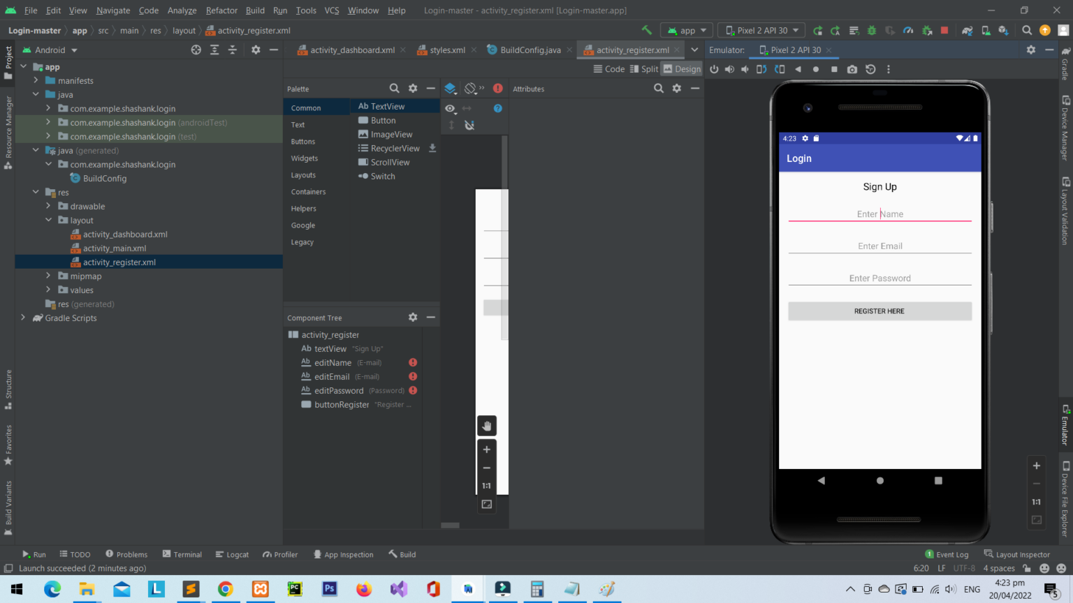 Login Page in Android Studio Source Code - FREE DOWNLOAD