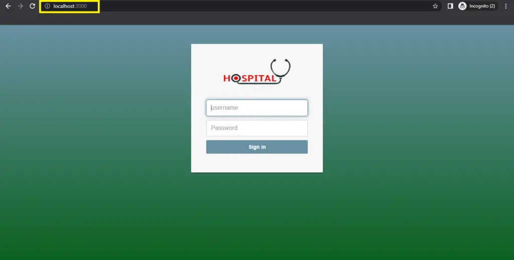 Hospital Management System Project Node Js With Source Code