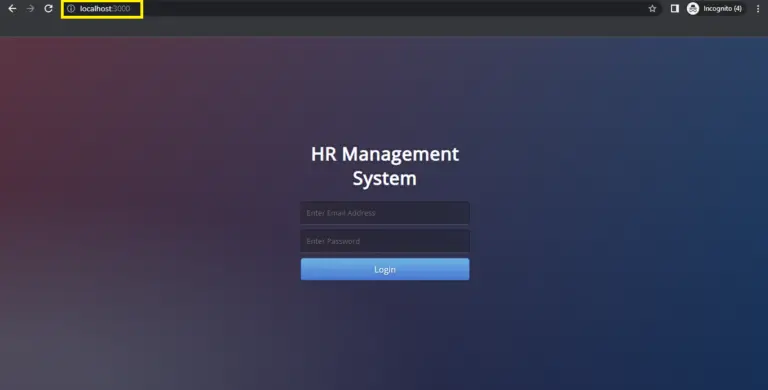 Human Resource Management System Project in NodeJS Source Code