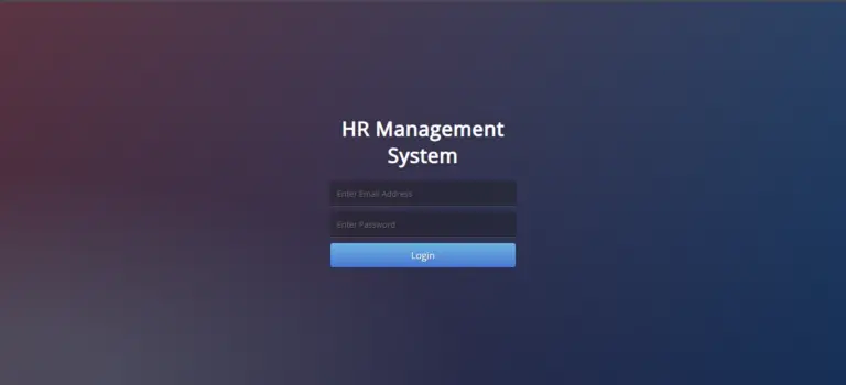 Human Resource Management System Project In Nodejs Source Code