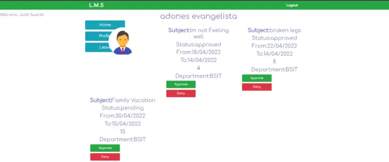 Leave Management System Project In Node Js With Source Code 5124