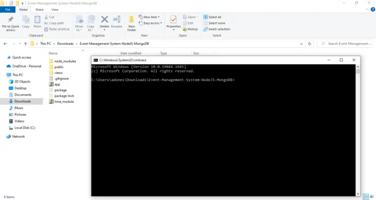Event Management System Project In Node Js With Source Code