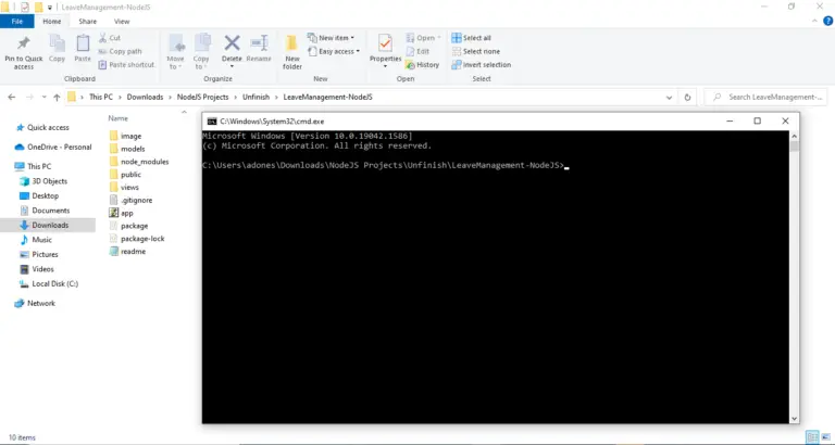 Leave Management System Project in Node JS with Source Code