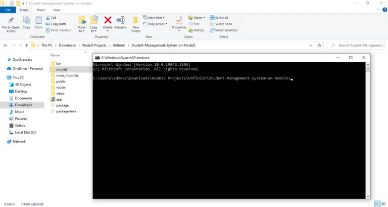 Student Management System Project in Node JS with Source Code