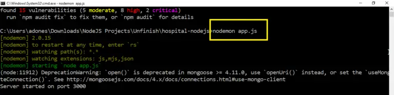 Hospital Management System Project Node Js With Source Code