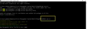 Event Management System Project in Node JS with Source Code