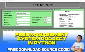 Fees Management System Project in Python with Source Code