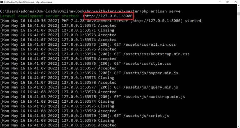 Online Bookshop Management System in Laravel with Source Code 2022