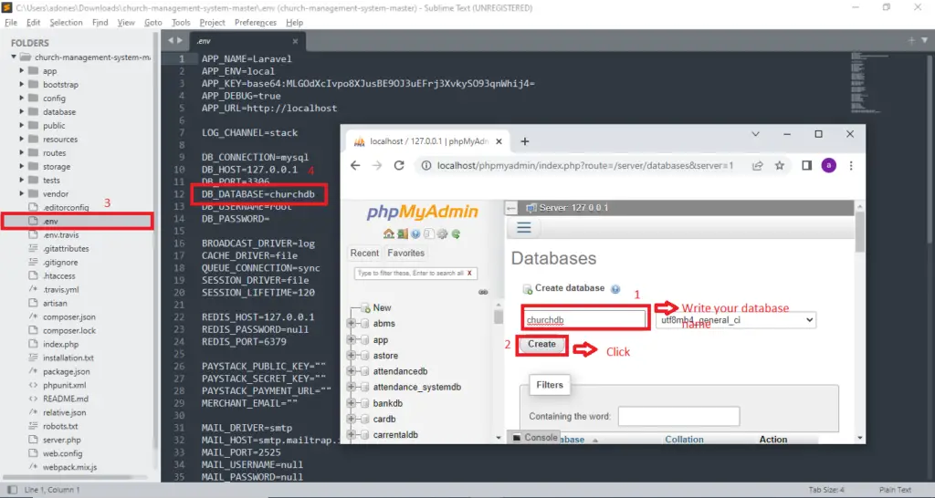 Church Management System Project in Laravel with Source Code