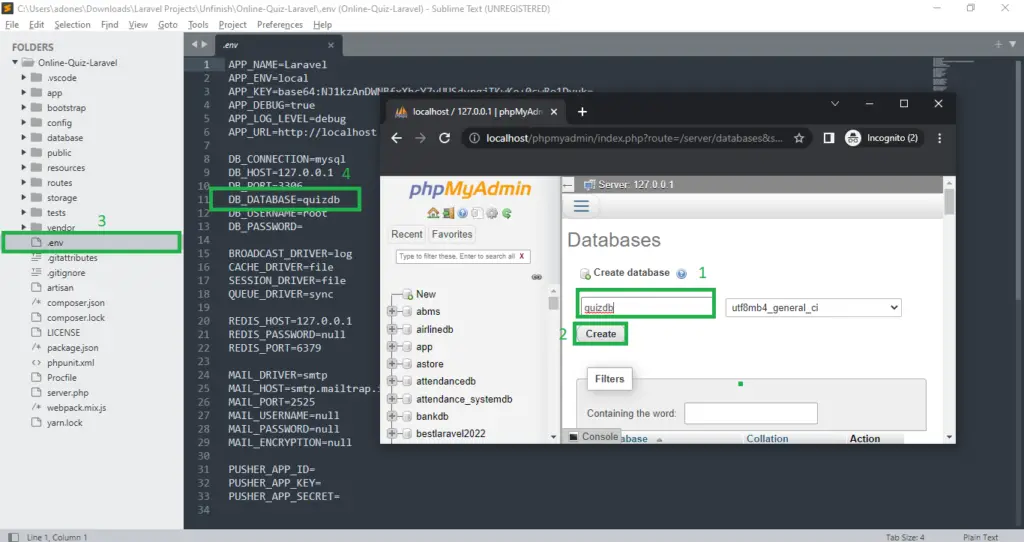Online Quiz Management System Project in Laravel with Source Code
