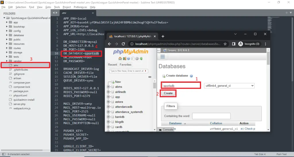 Sports Management System Project in Laravel with Source Code