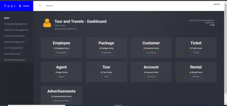 Tour and Travel Management System Project in Laravel with Source Code