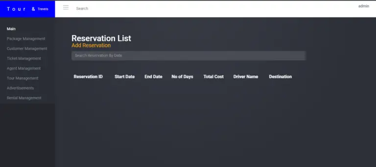 Tour and Travel Management System Project in Laravel with Source Code