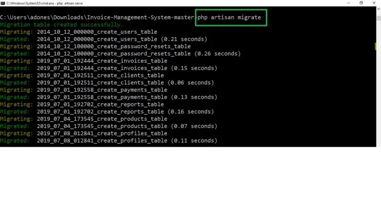Invoice Management System Project in Laravel with Source Code