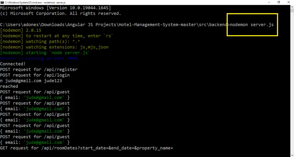 Hotel Management System Project In Angular Js With Source Code