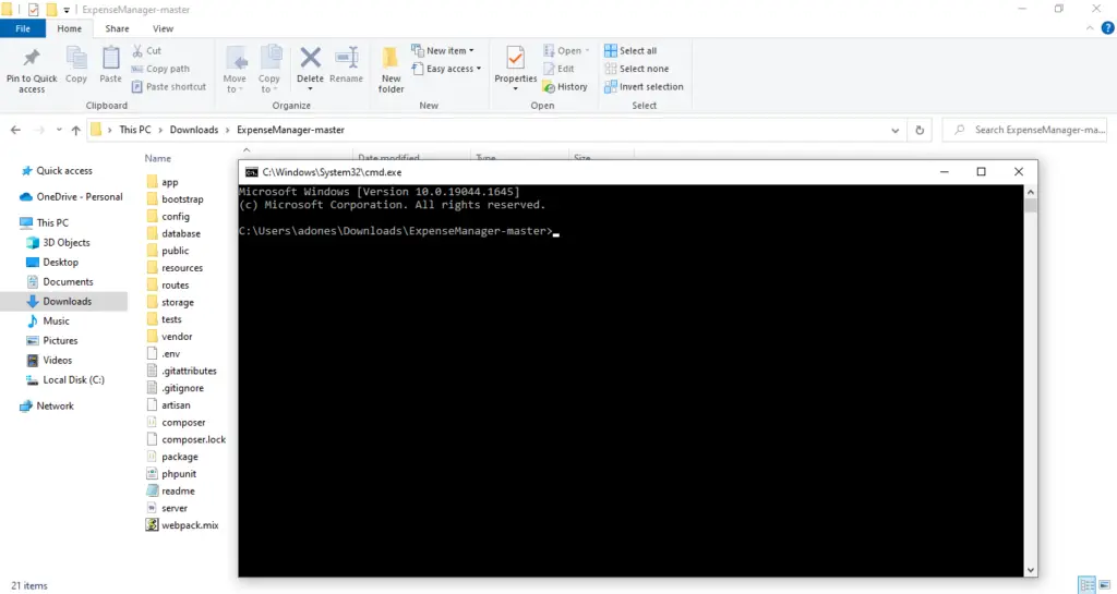 Expense Management System Project in Laravel with Source Code
