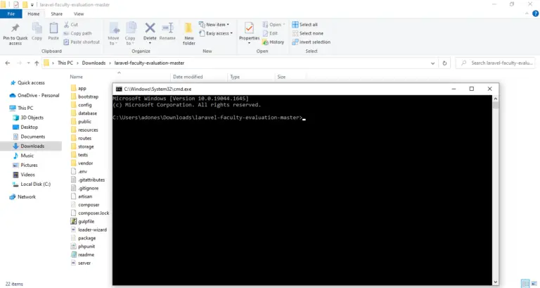 Teacher Evaluation System Project in Laravel with Source Code