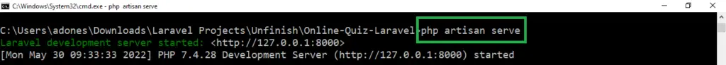 Online Quiz Management System Project in Laravel with Source Code