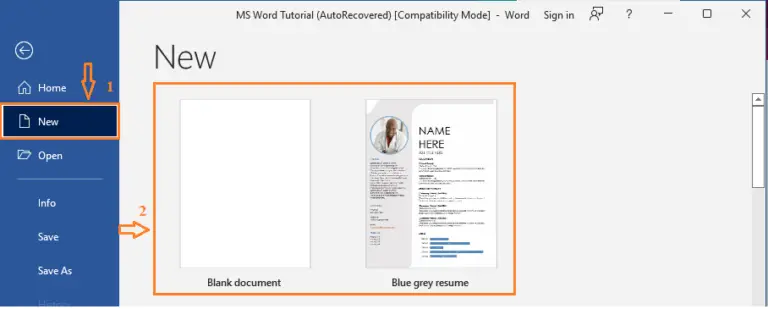 How To Create MS Word Document