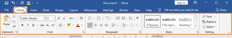 COS 104: Unit 2: MS word menu tabs | NUEL