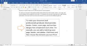 How to Insert Text in MS Word - Insert Text in MS Word