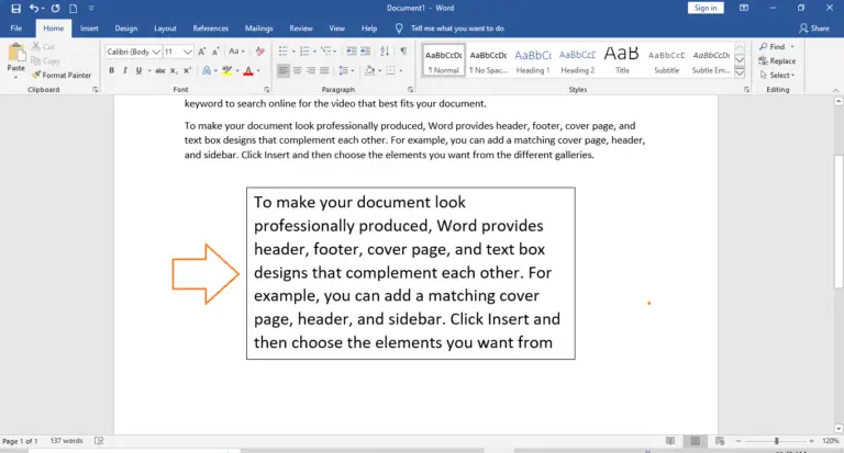 How to Insert Text in MS Word - Insert Text in MS Word