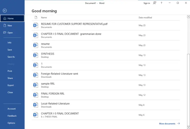 How To Create MS Word Document