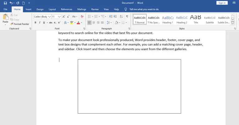 How to Insert Text in MS Word - Insert Text in MS Word