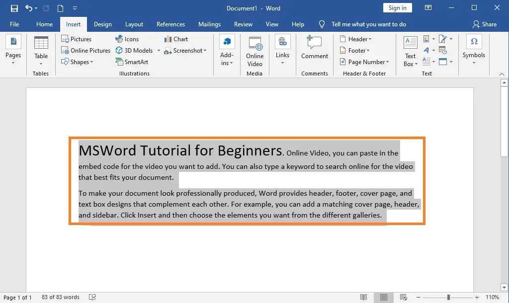  How To Select Text In MS Word Select Text In MS Word