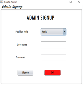 Criminal Record Management System Project in Java With Source Code
