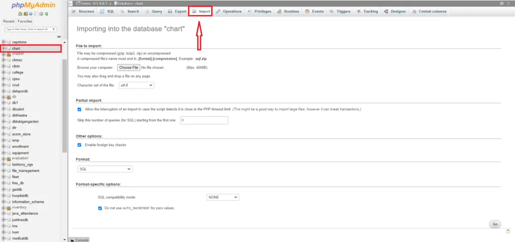 How To Import Database To MySQL using phpMyAdmin