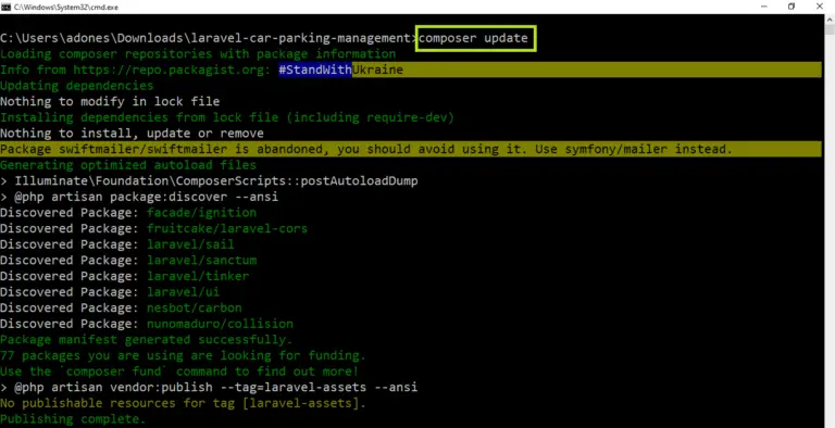 Car Parking Management System Project in Laravel with Source Code