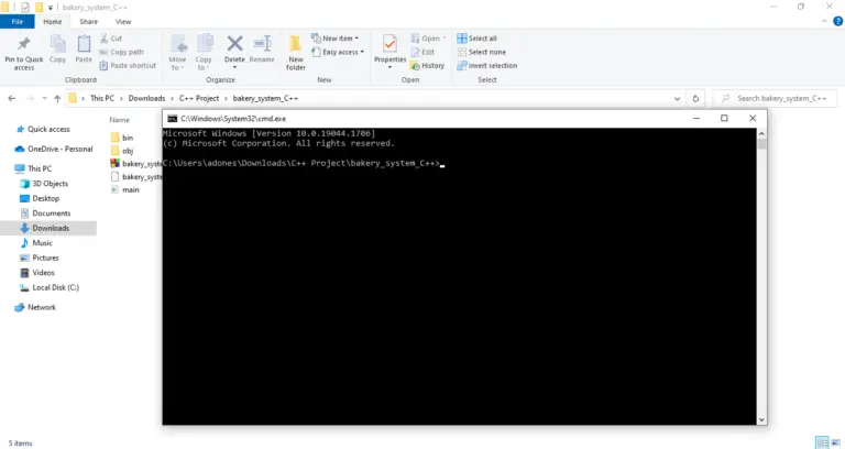 Bakery Management System Project in C++ with Source Code