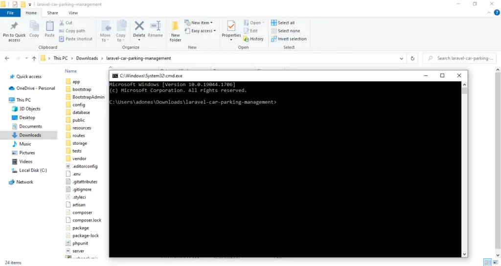 Car Parking Management System Project in Laravel with Source Code