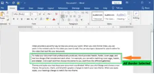 How To Apply Border And Shading In MS Word
