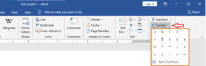 How to Insert Symbol in MS Word - Symbol and Special Characters