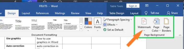 How To Set Watermark In Word