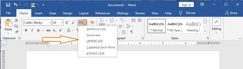 How To Change Case In Microsoft Word