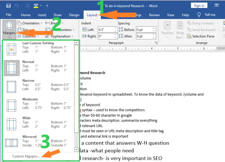 How To Adjust Page Margin In Word Three Different Ways